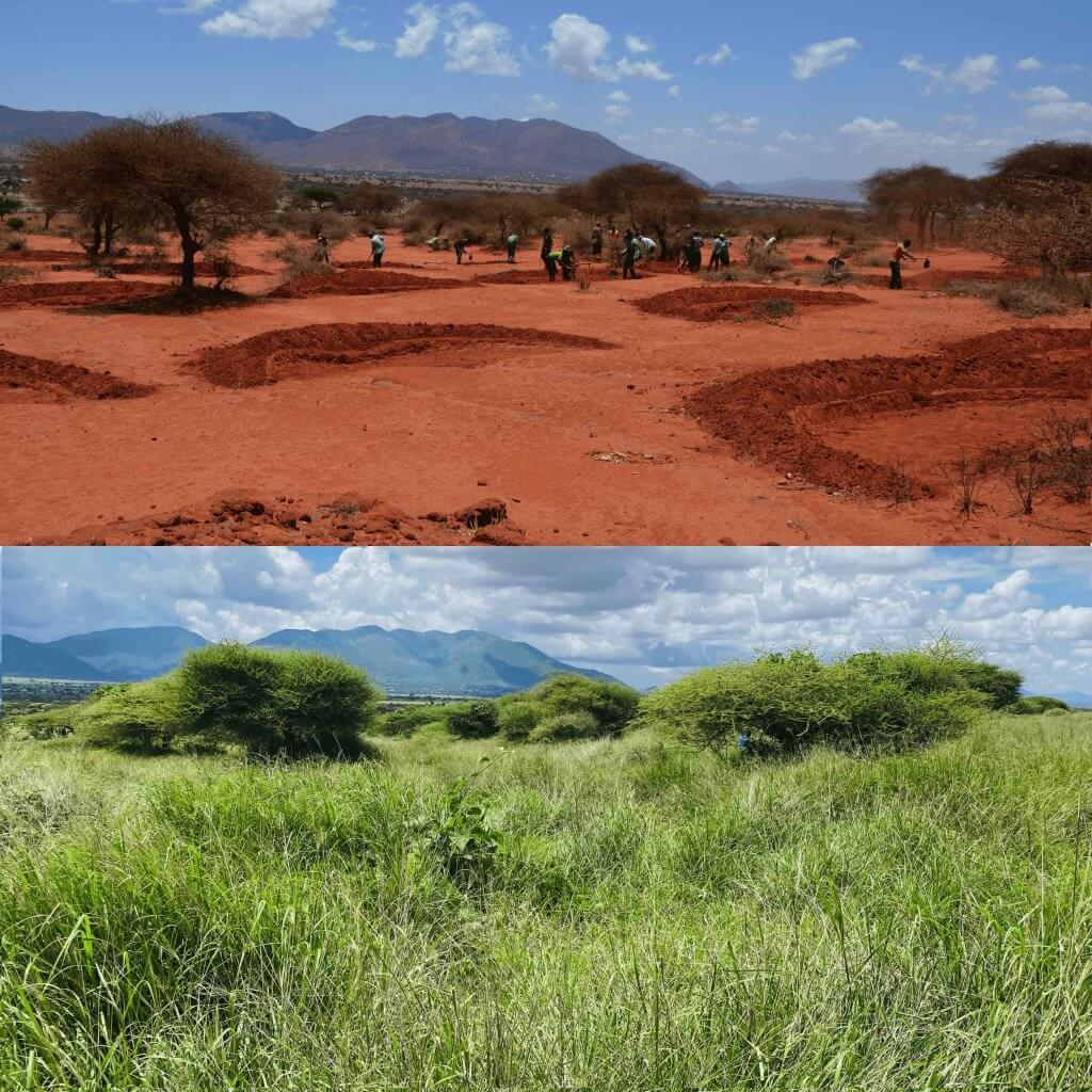 Water bunds | Landscape restoration technique | Justdiggit